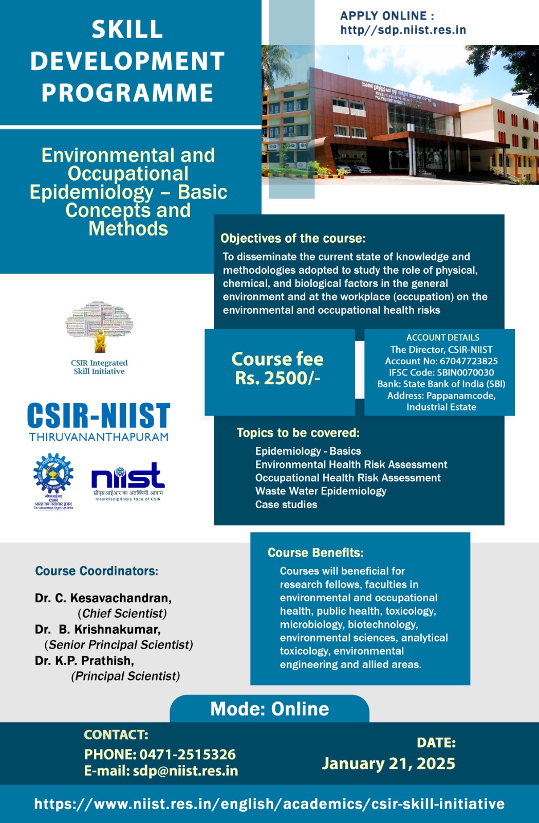 CSIR Skill Initiative | CSIR - National Institute For Interdisciplinary Science and Technology ...